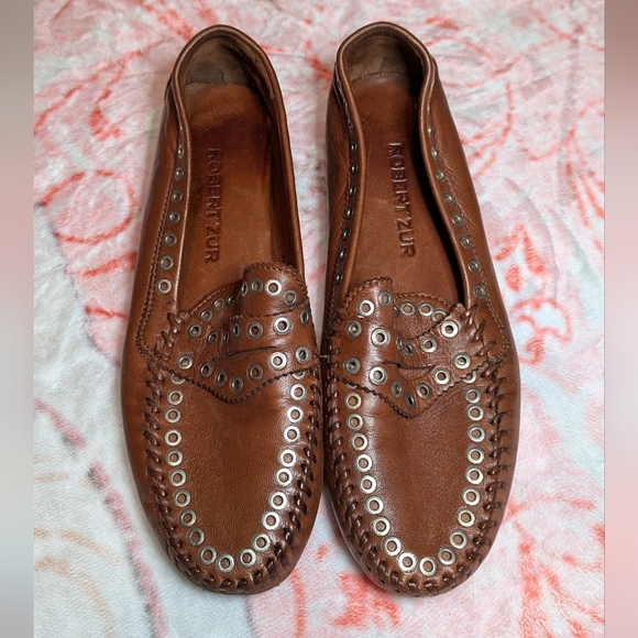 Robert Zur | Shoes | Robert Zur Shoes Loafers Studded Soft Leather Made ...